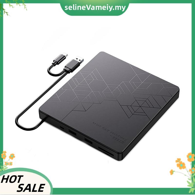 USB3.0/Type-C CD/DVD ROM +/-RW Adapter Optical Disk Drive CD Player for ...