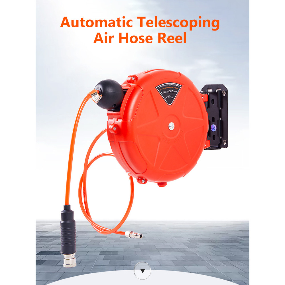 Compressor Hose Reel Retractable 10m Automatic Rewind Tool Commercial ...
