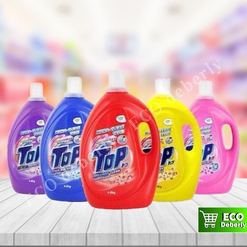 TOP LIQUID DETERGENT BRILLIANT CLEAN 3.6KG | Shopee Malaysia