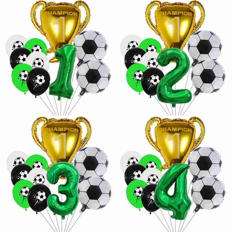 10pcs / Set FIFA Football World Cup Soccer Aluminum Foil Balloon Set ...
