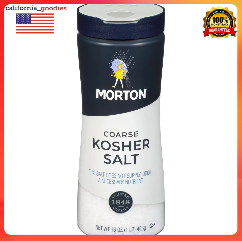 MORTON COARSE KOSHER SALT (Non-iodized) 453g | Shopee Malaysia