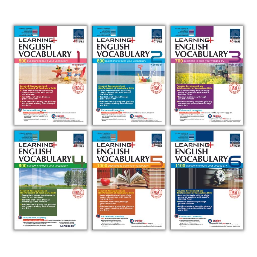 Learning+ English Vocabulary Workbook 1 - 6 | Skill-based | Primary ...