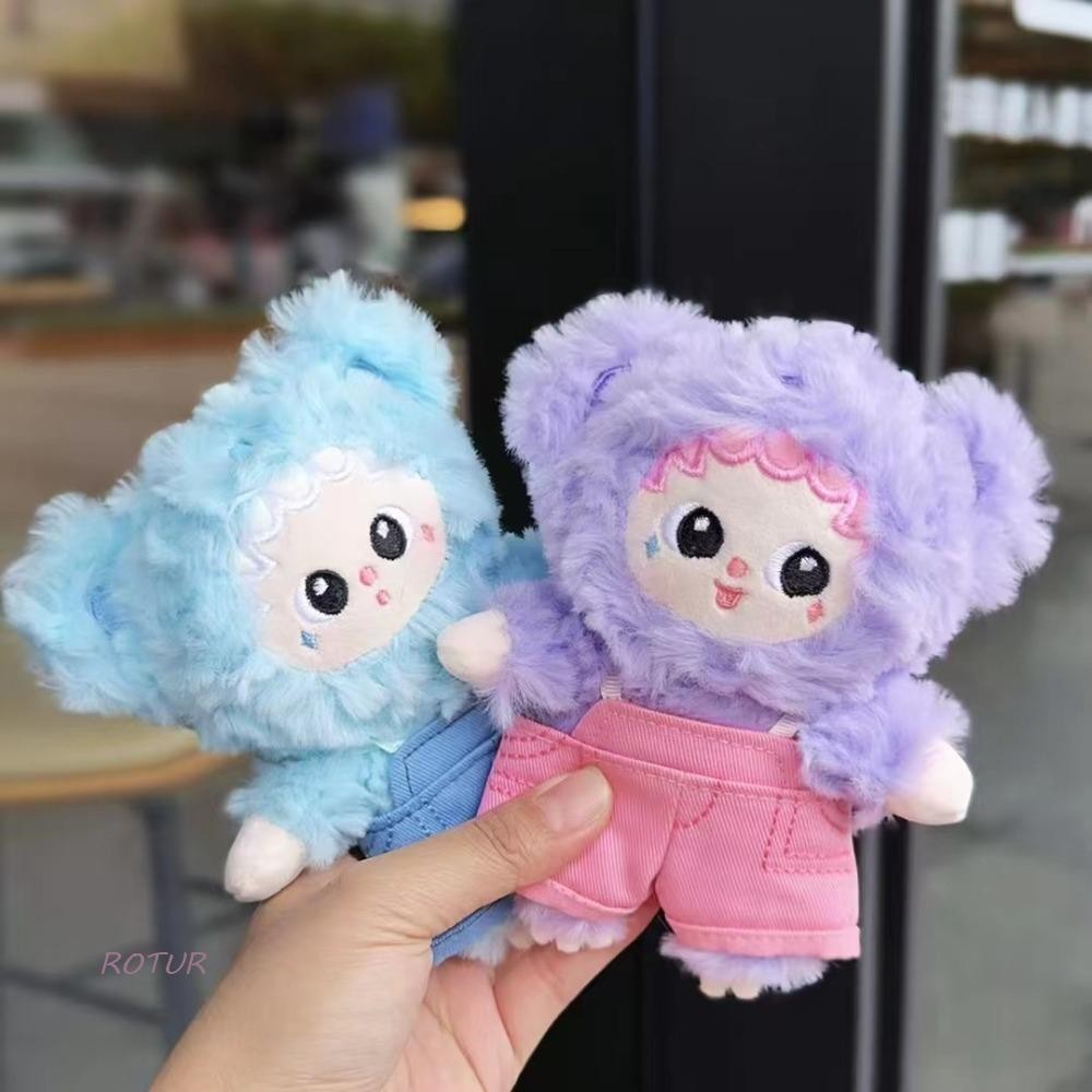 ROTUR Cartoon Plush Pendant, Collectible Jeans Rompers Baby Three Plush ...