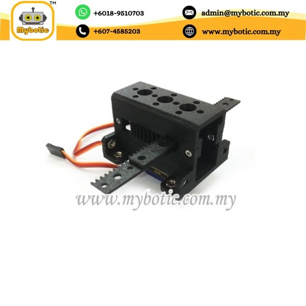 3D Printed Servo Linear Actuator Rack Gear Slider with SG90 Micro Servo ...
