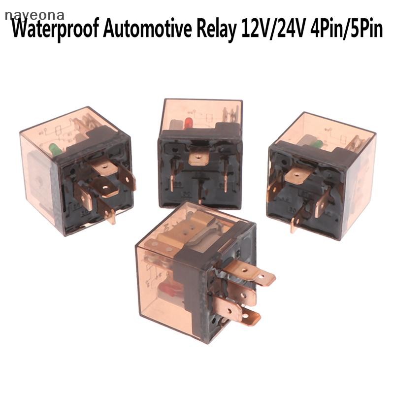 [NAY] Waterproof Automotive Relay 12/24V 80A 4/5Pin SPDT Car Control ...