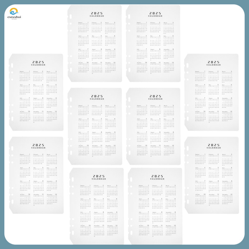 Frosted Calendar Bezel Binders A5 Notebook The 2025 Planner Refills ...
