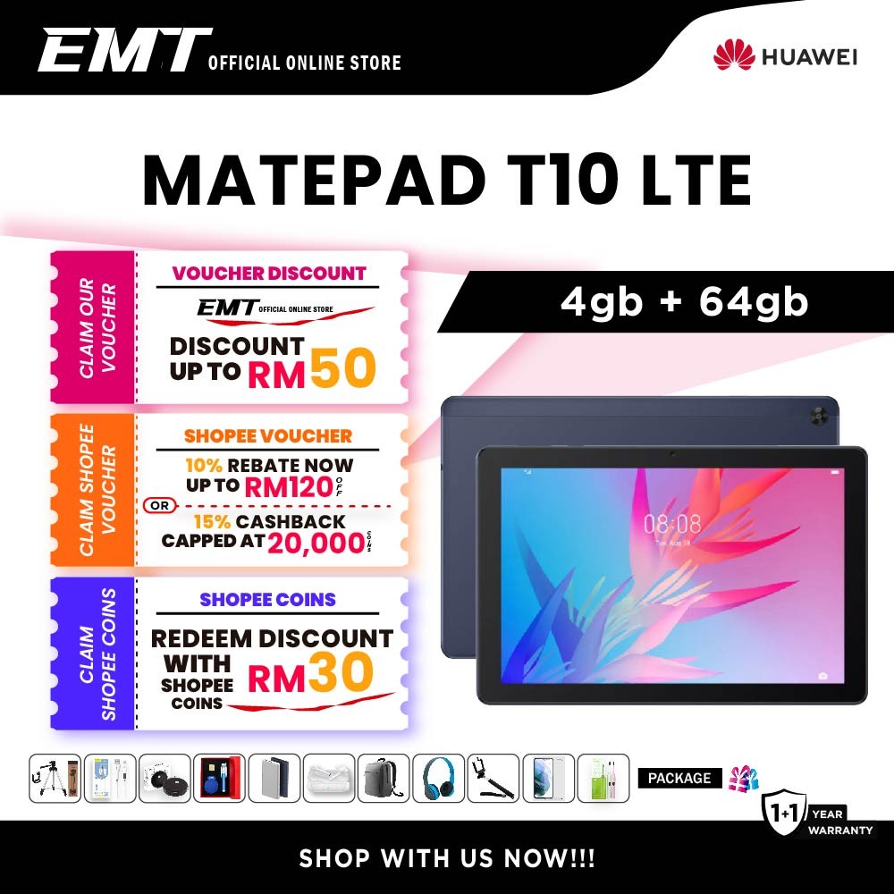 HUAWEI Matepad T10 Tablet [2GB+32GB/4GB+64GB LTE] - Original HUAWEI ...