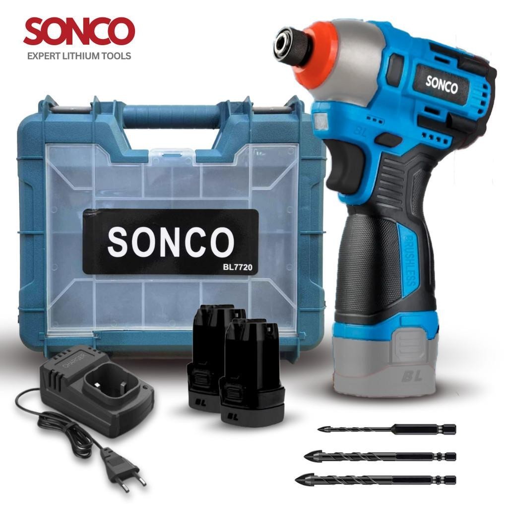 SONCO 7720 18V Heavy Duty Cordless Impact Wrench Electric 1/2 Inch ...