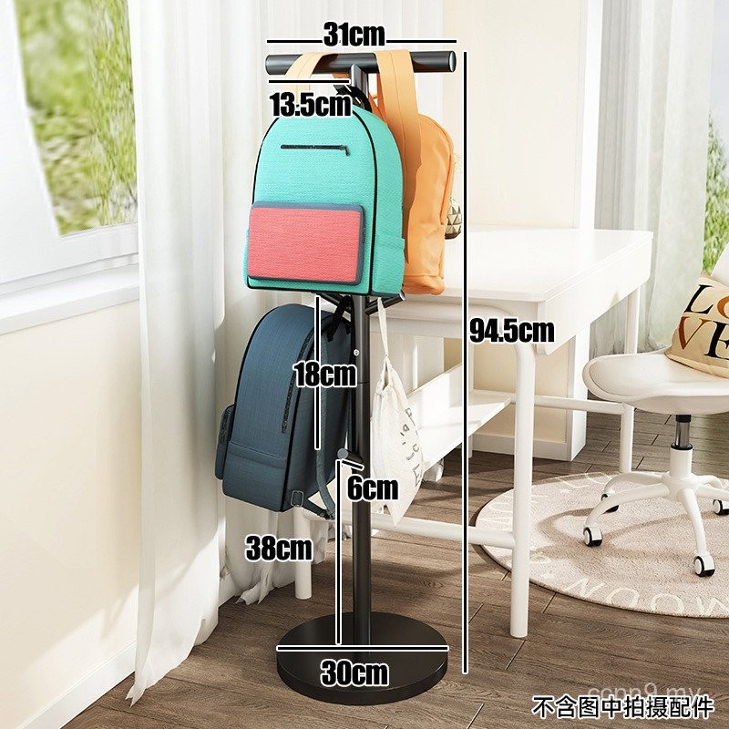 Rak beg buku bilik tidur, rak gantung ransel kanak-kanak, rak mantel ...