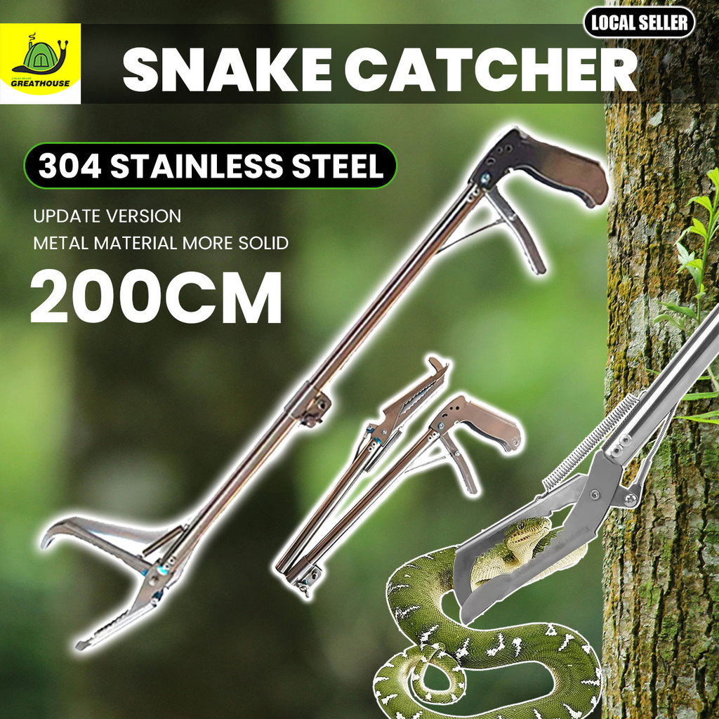 2Meter Snake Catcher Snake Grabber Snake Tong Foldable Snake Clamps ...
