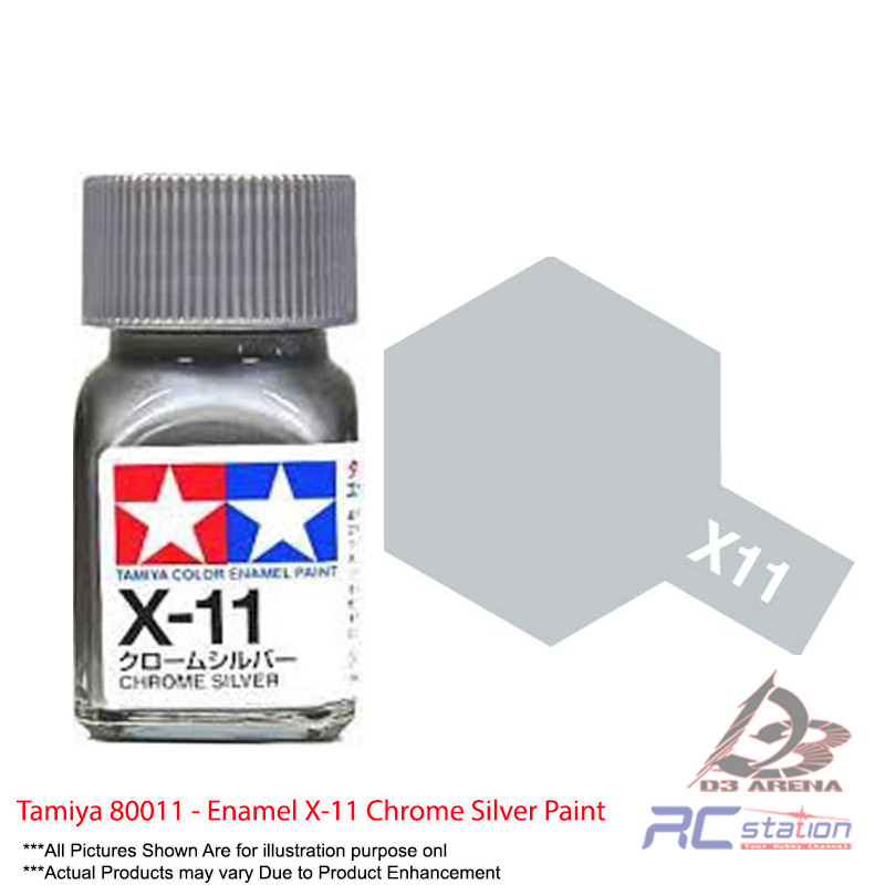 Tamiya #80011 - Enamel X-11 Chrome Silver Paint | Shopee Malaysia