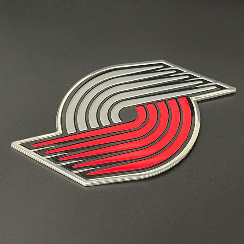 NBA Team Aluminum Plate Trailblazers Logo Aluminum Stickers Can Stick ...