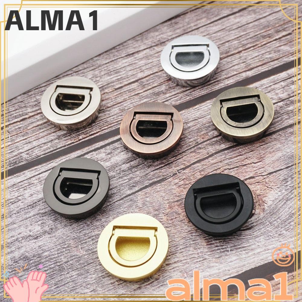 ALMA Hidden Door Handles, Stainless Steel Round Hidden Door Knob ...