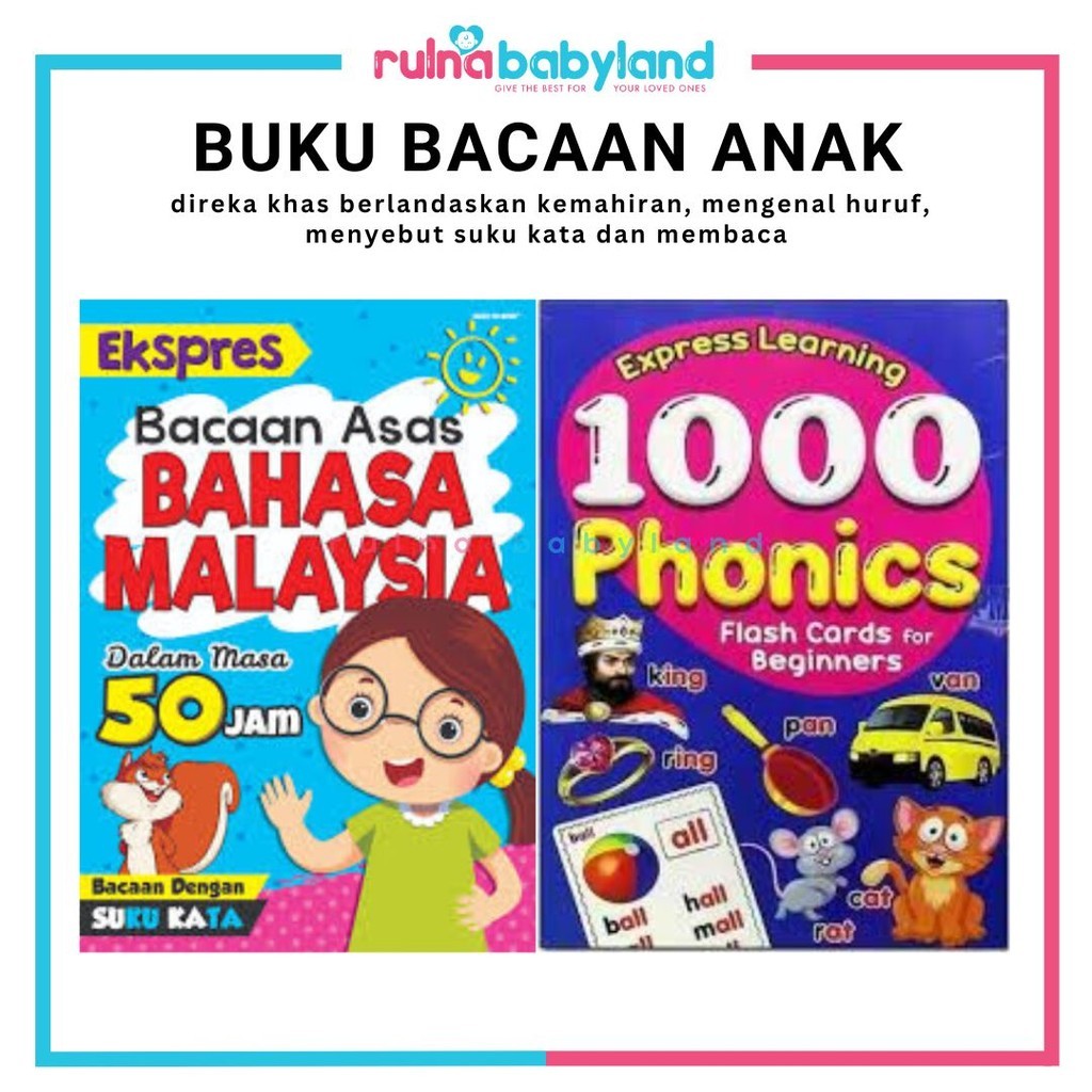 EKSPRES BACAAN ASAS BAHASA MELAYU | EXPRESS LEARNING 1000 PHONICS FLASH ...