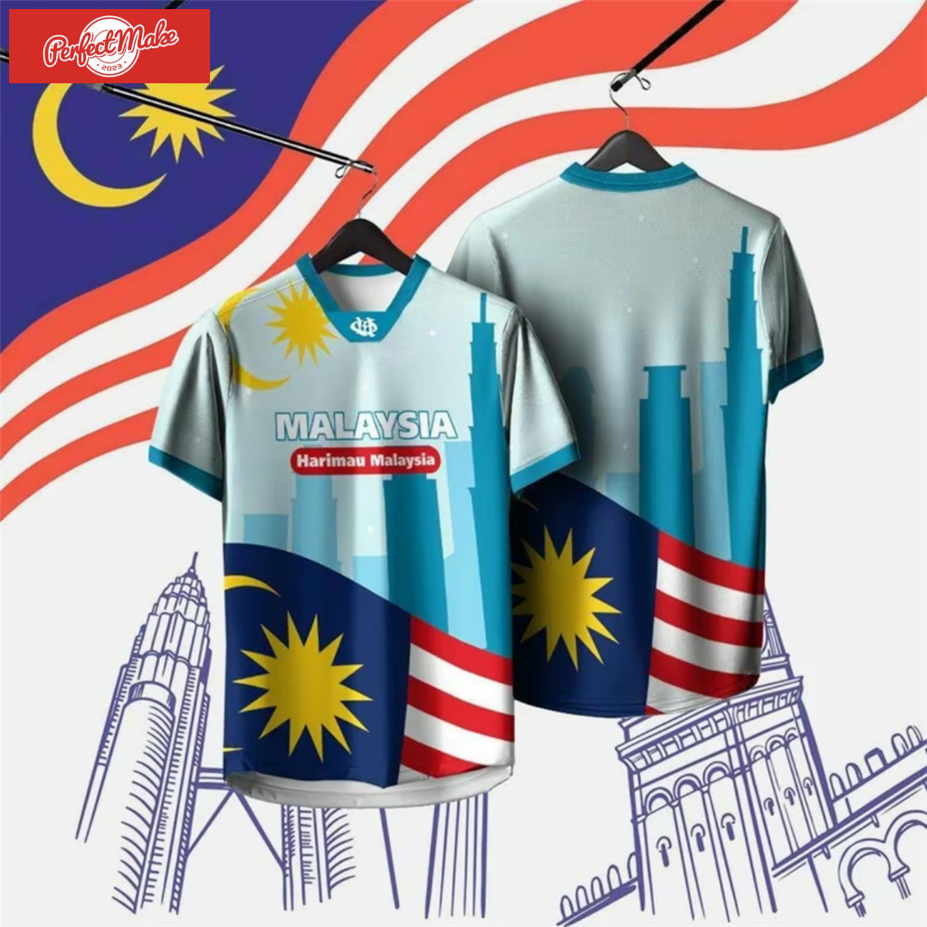 2025 Merdeka Shirt 68 Years Jersey Ethnic NFL T-Shirt T-Shirt 2025 ...