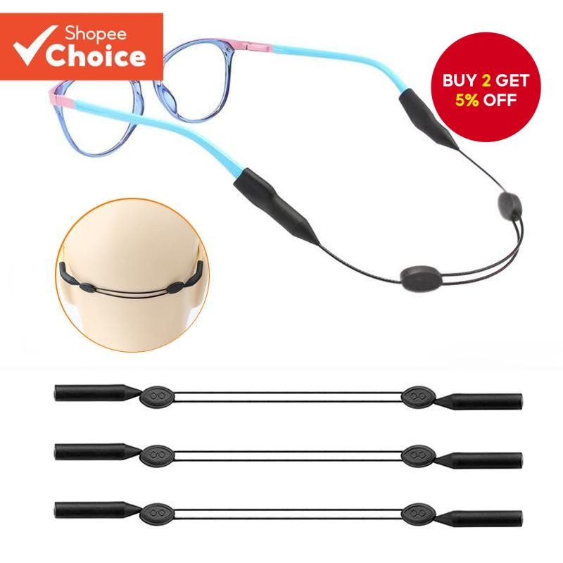 Sports Adjustable Anti-Slip Glasses Strap, Eyewear String Strap Men's ...