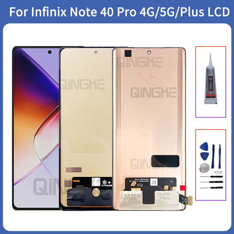 For Infinix Note 40 Pro 4G 5G LCD X6851 AMOLED Display Touch Screen ...
