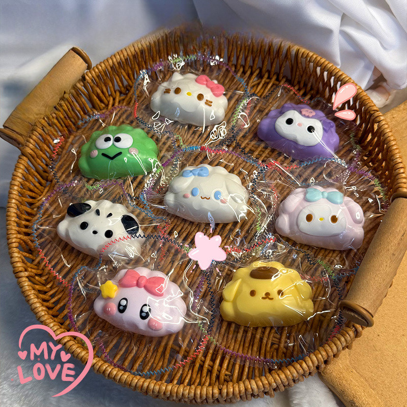 KT Dumpling Kuromi Slime Squishy Toy Cartoon Series Creamy Stress ...