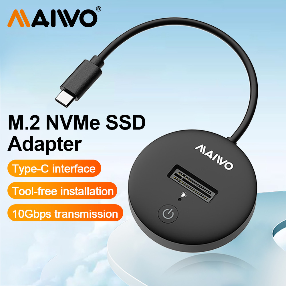 MAIWO M.2 SATA/NVMe HDD SDD Enclosure 10Gbps PCIe USB C External Case ...