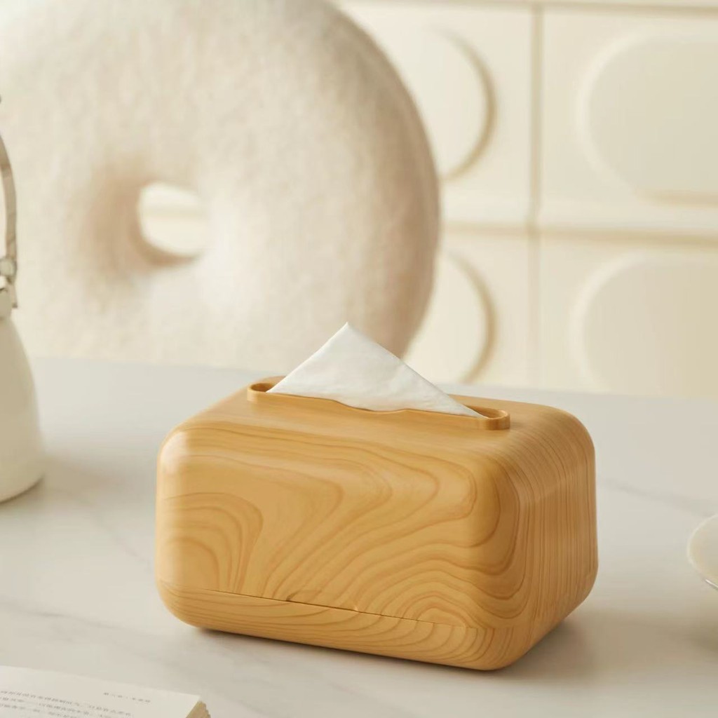 Tissue Box Wood Grain Original Ecological Storage Chinese Household ...