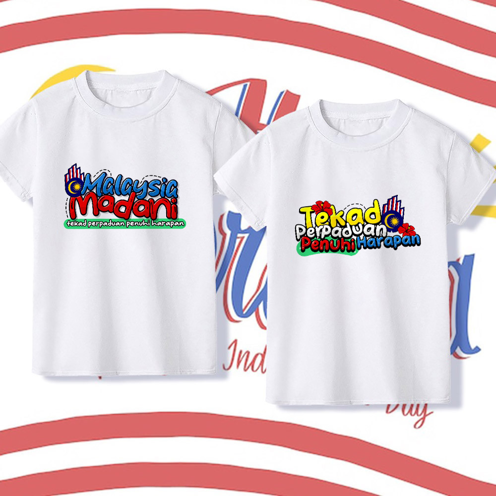 Malaysia Madani Tekad Short Sleeve Merdeka Kid Shirts Malaysia National ...