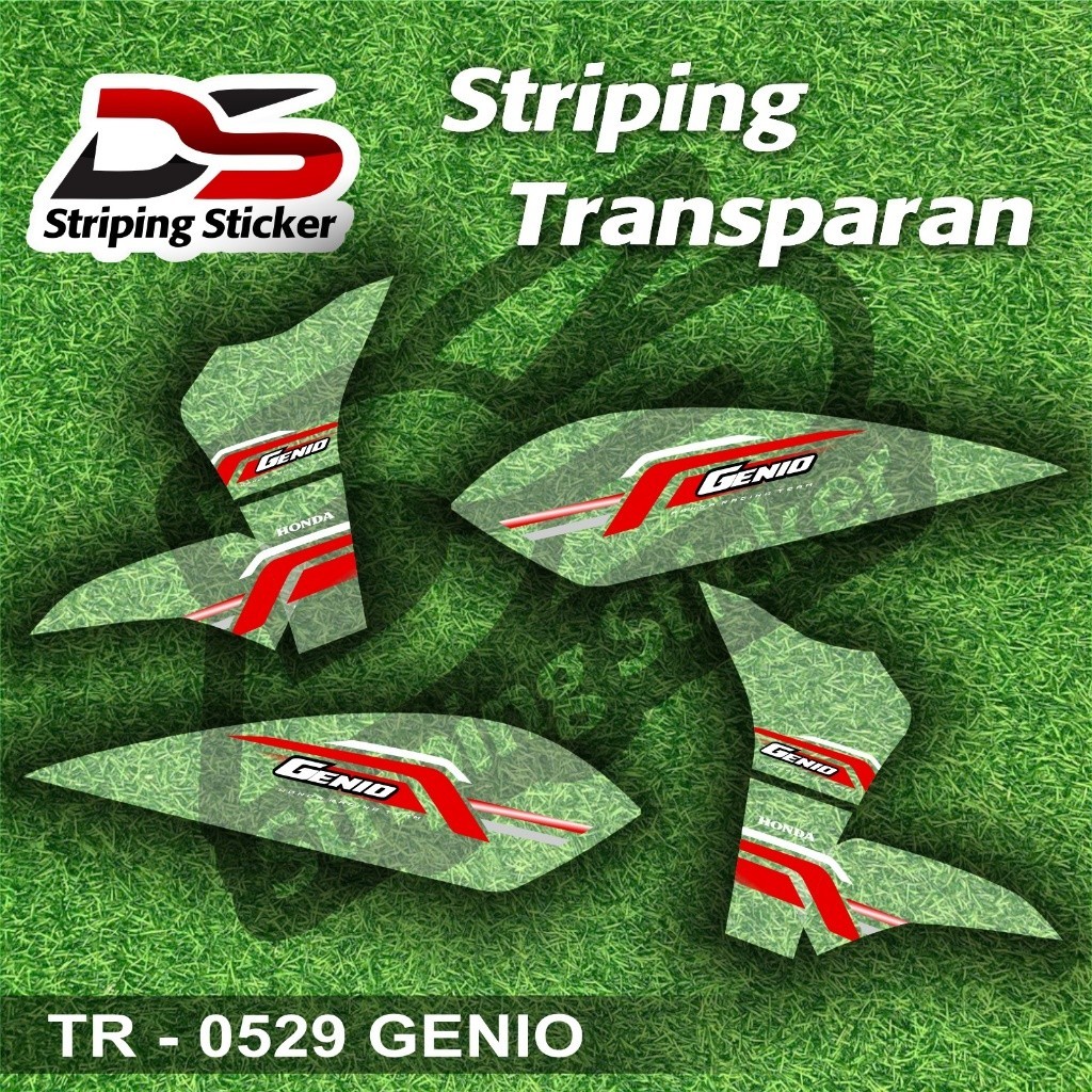 Genio UV Transparent Sticker Striping (TR-0529) List of Motorcycle Sticker Variations | Shopee ...