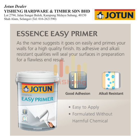 JOTUN 5L/20L Essence Easy Primer / Undercoat / Base Coat / Cat Rumah ...