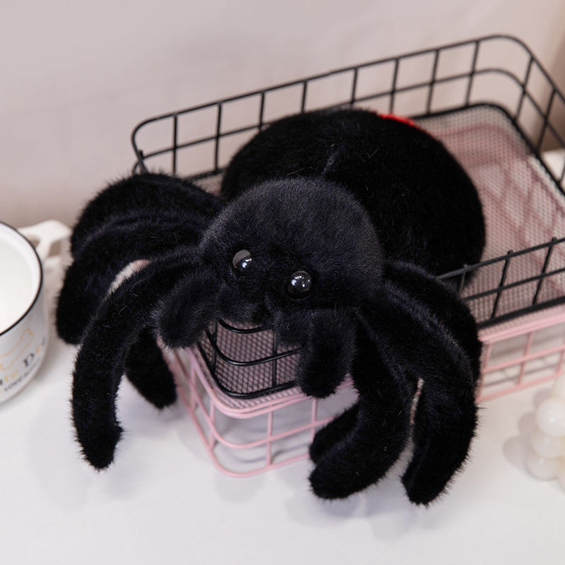Spider Doll Insect Plush Toy Funny Black Spider Pillow Boy Prank Toy ...