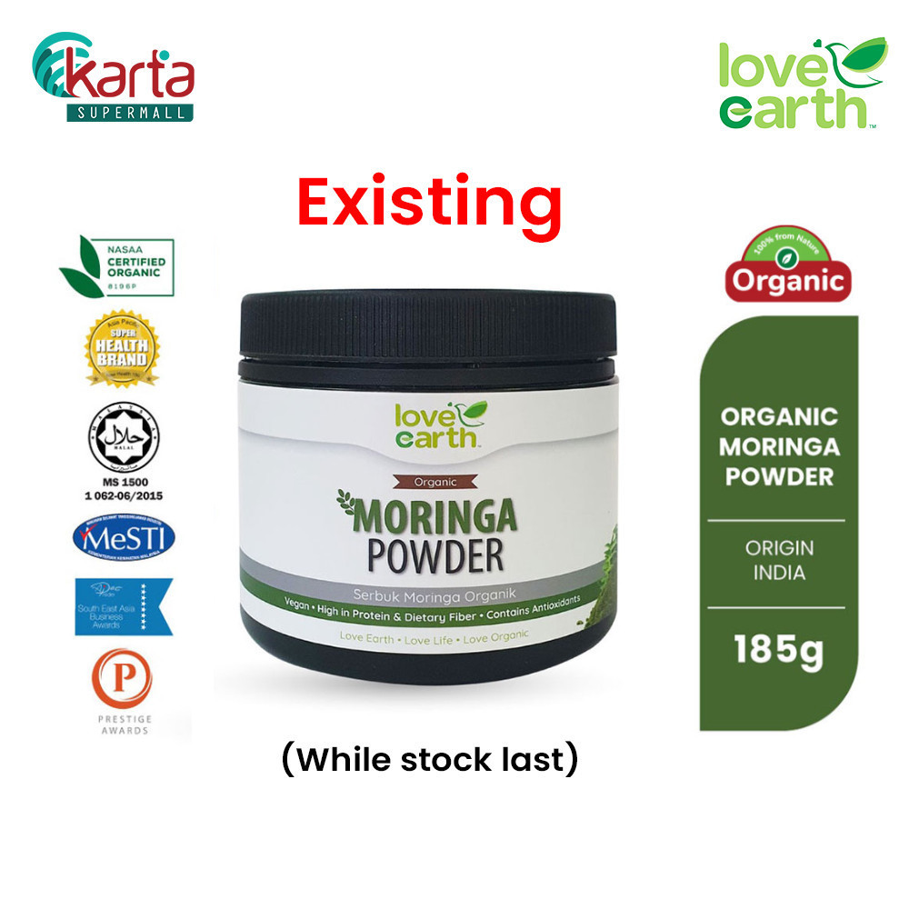 Love Earth Organic Moringa Powder 185g | Shopee Malaysia