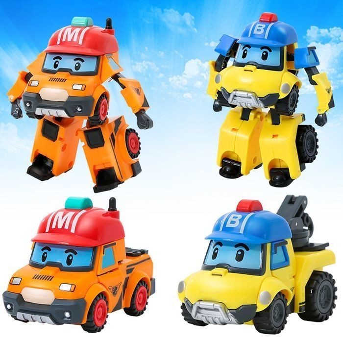 Hot-selling Influencer Transformation Police Car Polly Robot 3 Traffic ...