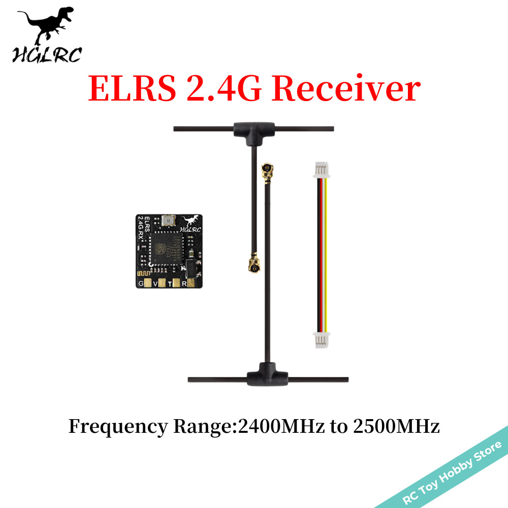 HGLRC ELRS 2.4G Receiver 500MHZ Refresh Rate ELRS 3.0 with Omni ...