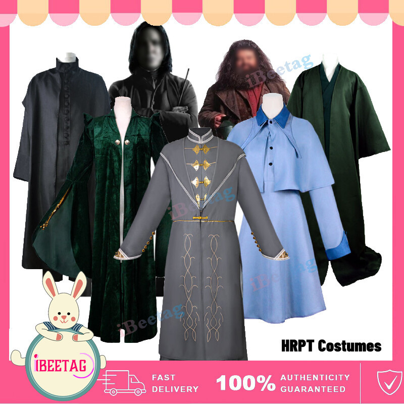 Kids&Adult HRPT Halloween Dumbledore Snape Cosplay Costumes Event Party ...