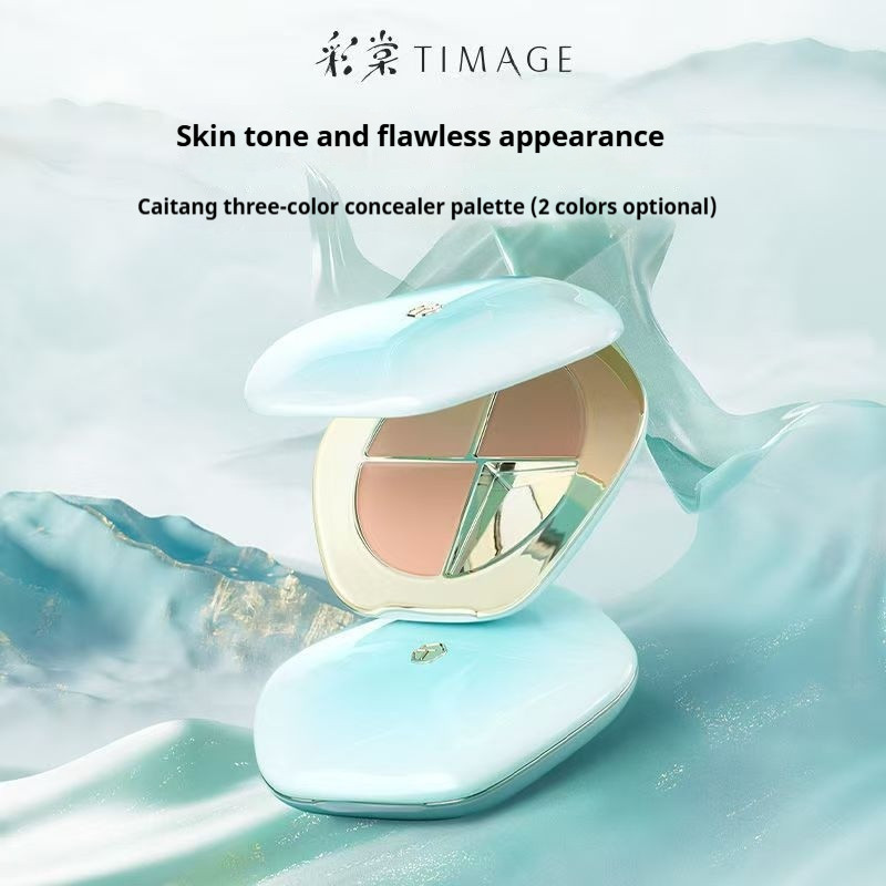 Timage Concealer Tri Color Palette Timage 彩棠三色遮瑕 Brighten Skin Tone ...