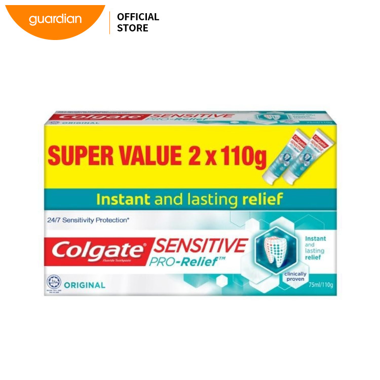 Colgate Sensitive Pro Relief Original Toothpaste Valuepack 110g x 2 ...