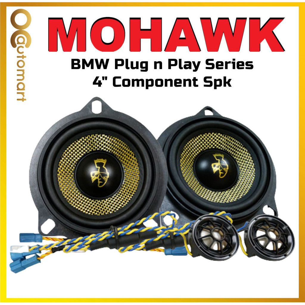 Mohawk BMW Plug n Play 4" Inch Component Set Speaker M5 Series BMW PNP ...