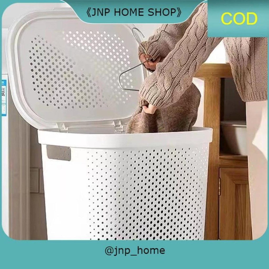 JNP 45L/60L Size Bakul Dobi/Pakaian/baju dengan Penutup Bilik air/ Dobi ...