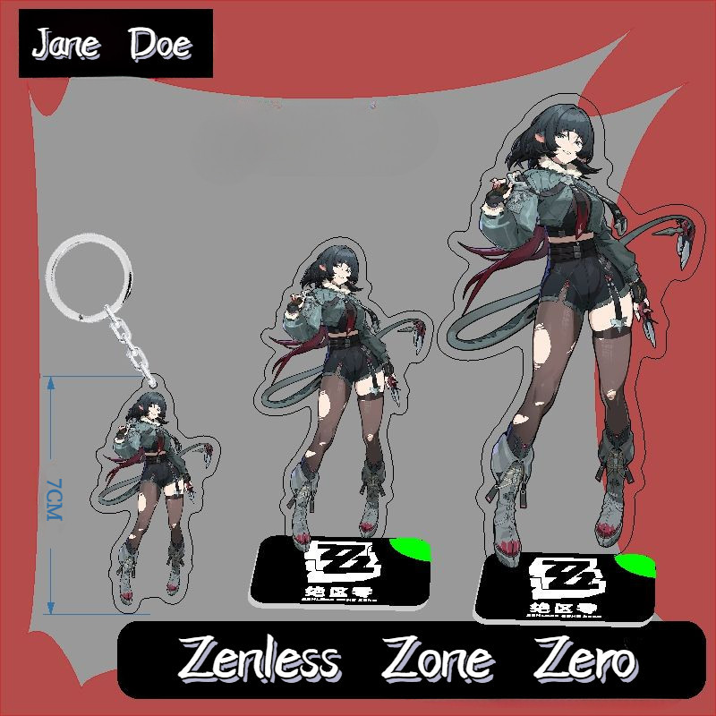 Zenless Zone Zero Jane Doe standee cartoon acrylic keychain peripheral ...