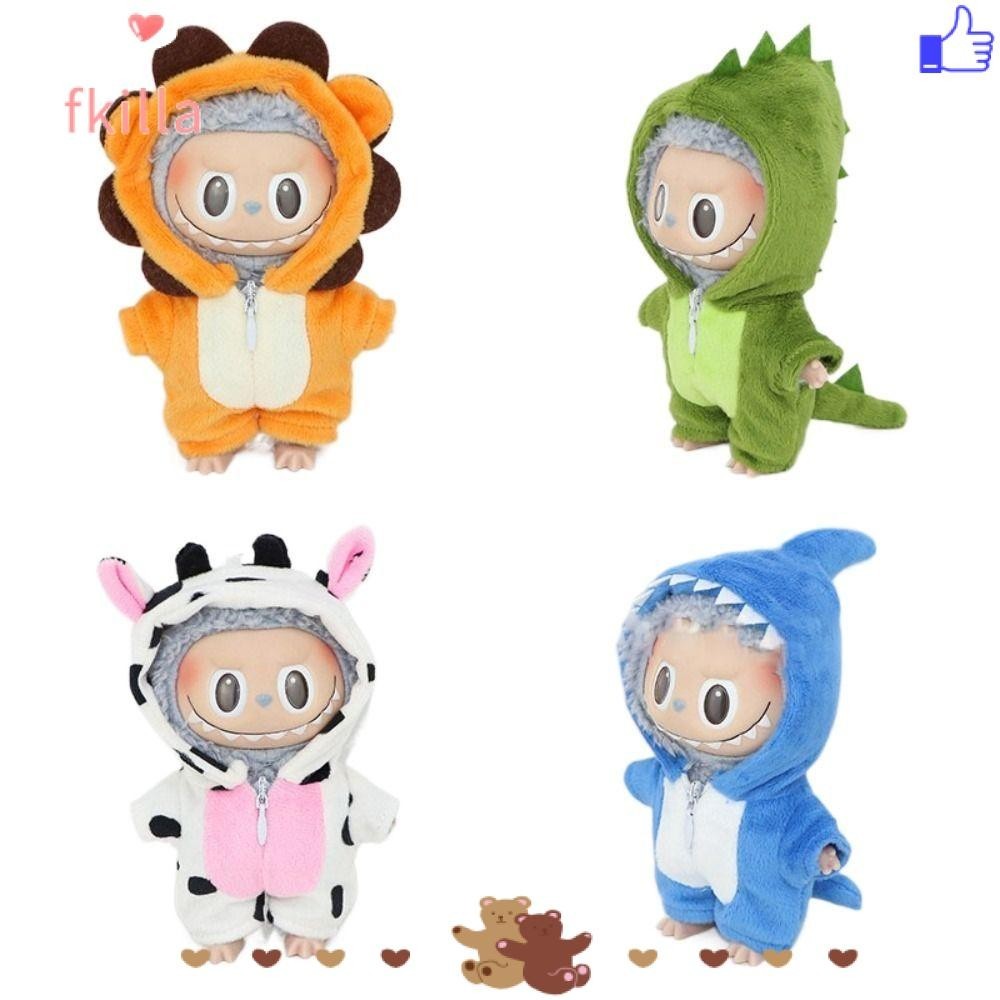 FKILLA1 Labubu Clothes, Hand-made Dairy Cattle Lion Labubu Jumpsuit ...