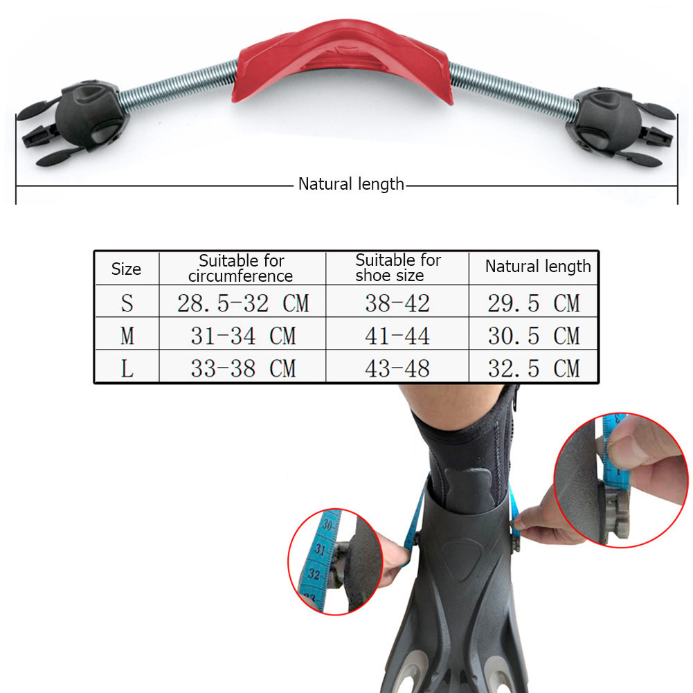 KEEP DIVING Stainless Steel Spring Heel Straps for Cressi Mares Diving ...