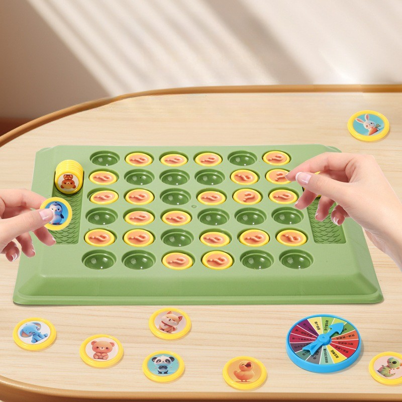 Double Player Animal Flip Chess Children's Match Clever Calculation ...