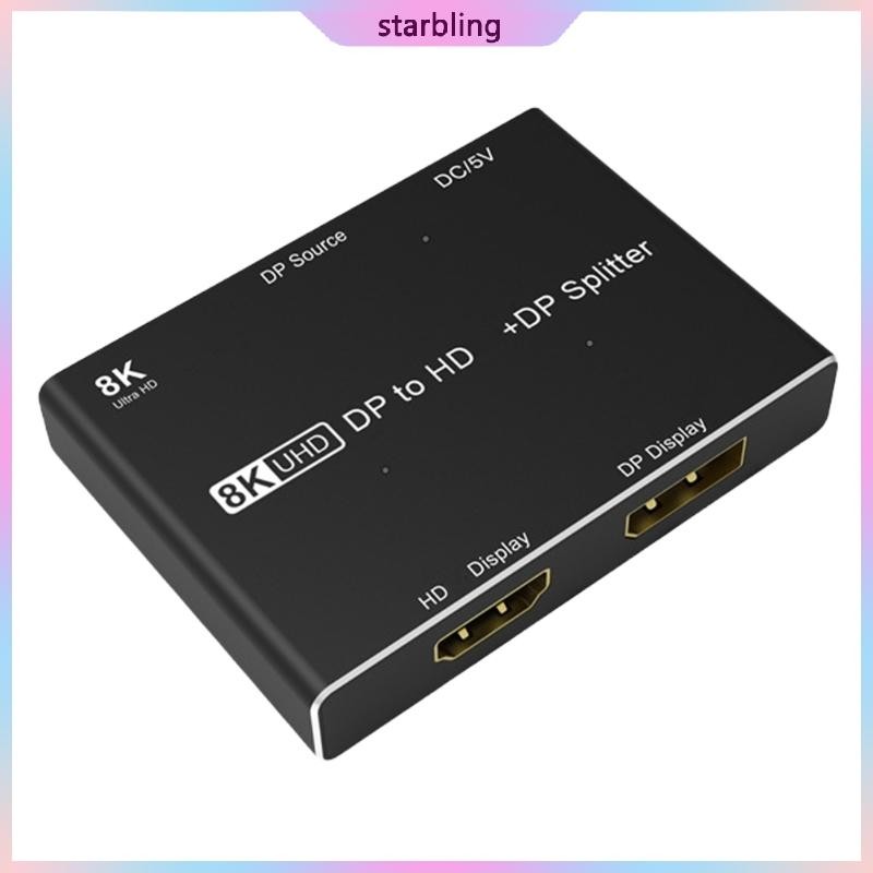 Star 8K DisplayPort UHD Splitter Switcher SST Hub DisplayPort Output ...