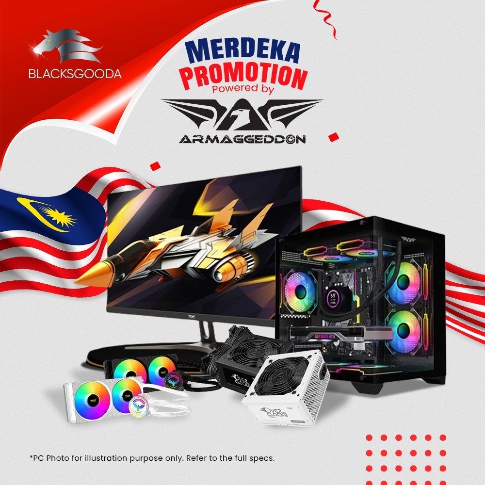Merdeka Crazy Promotion by Armaggeddon !!! AMD RTX 4060 Gaming PC Package | Budget PC | Budget ...