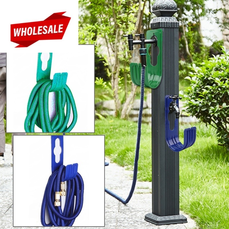 (BC) 1 PC Garden Hose Wall Mounted Tap Watering Hose Organizer Storage ...
