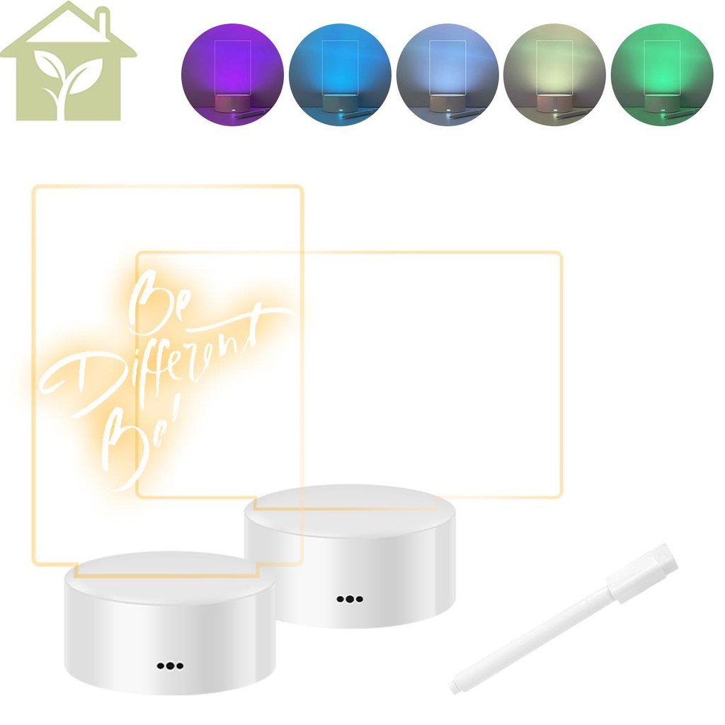 Acrylic Dry Erase Board Clear Desktop Note Memo White Board Colorful ...