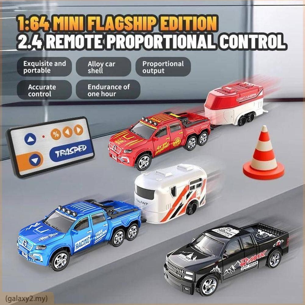 【Ready stock】 1:64 Mini Remote Control Car Alloy Car Model With Light ...