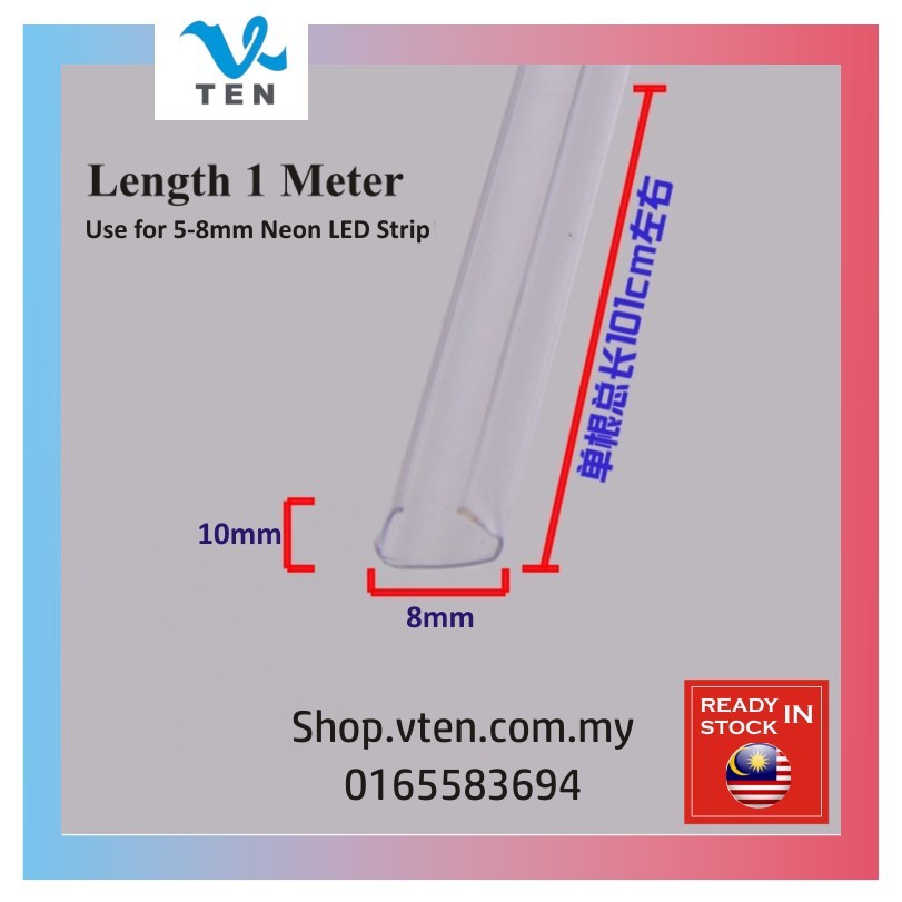N-CLIP2XS PVC Track Slot Clip Holder Channel Mount For 6x12mm Neon LED ...