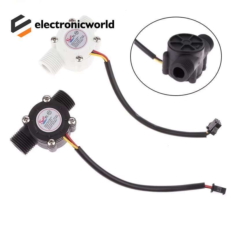 12V Water Flow Sensor DC 5-18V Flowmeter Hall Flow Sensor Water Control ...
