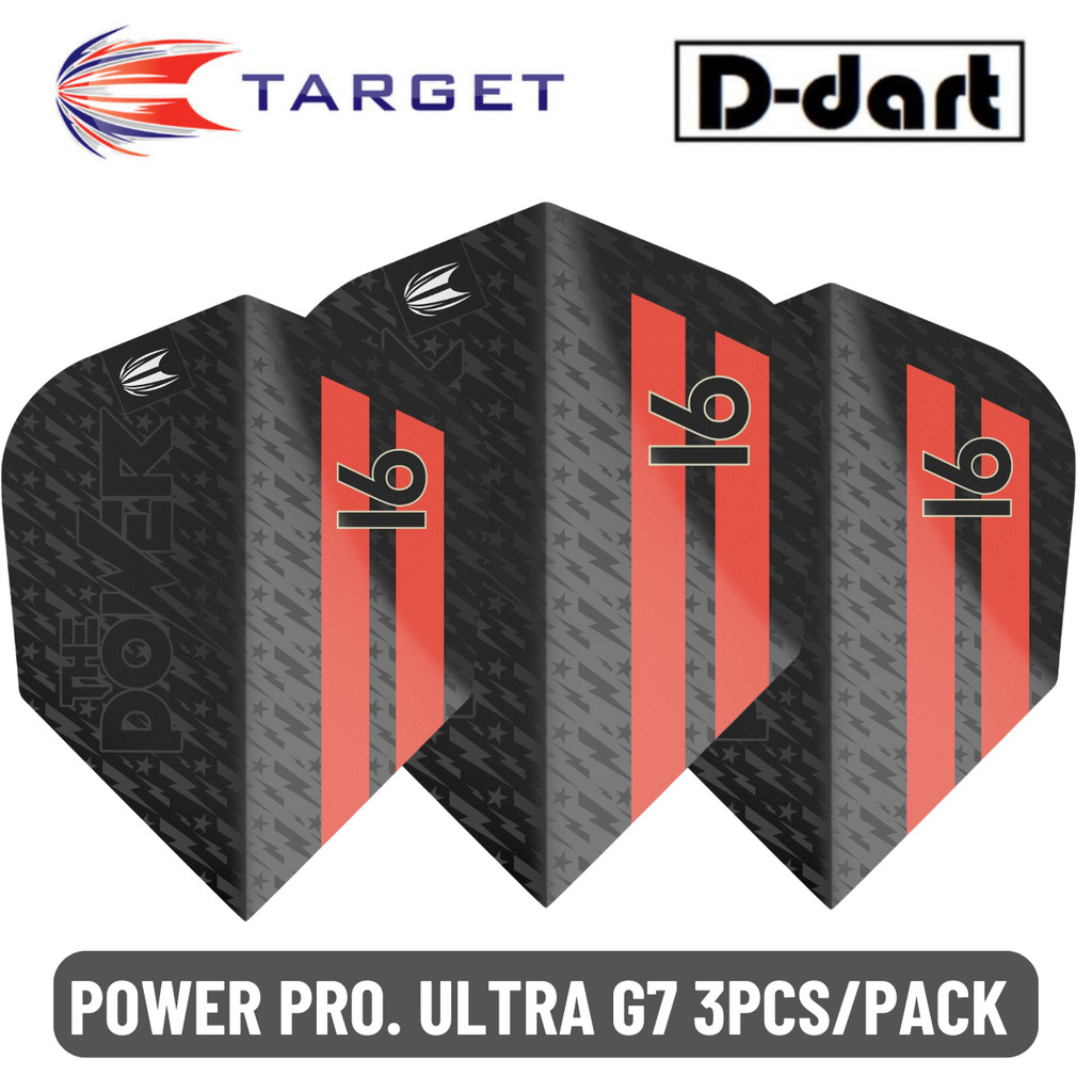 TARGET DARTS FLIGHT- POWER PRO.ULTRA G7 TEN-X Dart Flights 3Pcs/Pack ...