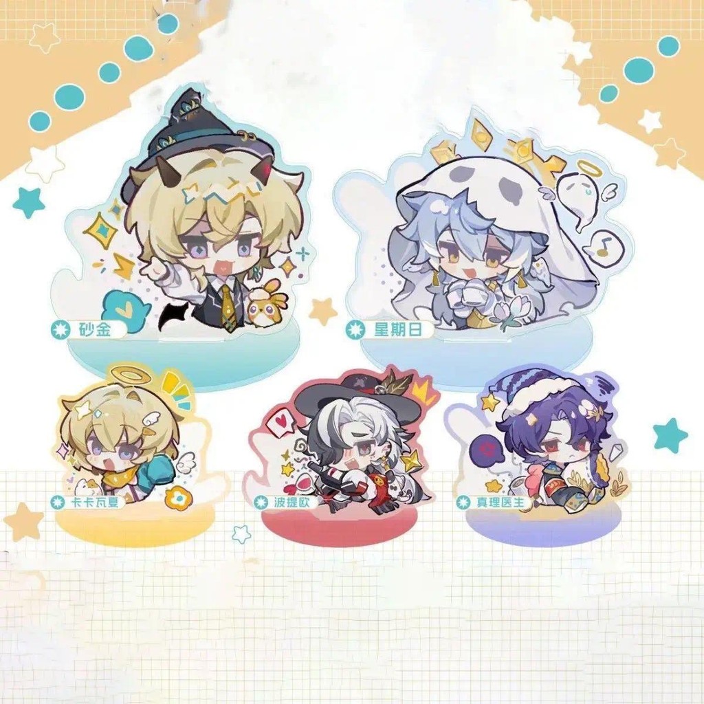 Honkai Star Rail Q Version Acrylic Stand Boothill Sunday Figure Kawaii ...