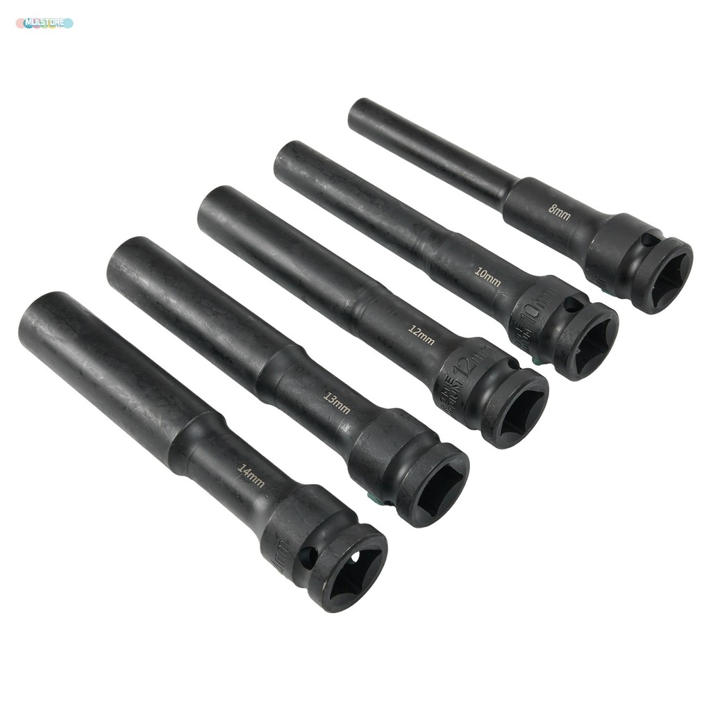 {Mulstore} 5PC 1/2inch Drive Wrench Hex Socket Head Adapter Spanner ...